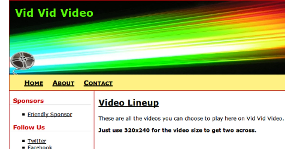 What Is VidVidVideo HTML5 Template With Video