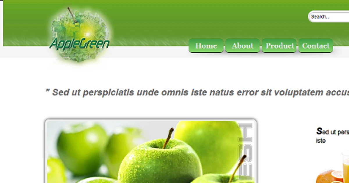 AppleGreen HTML5 And CSS3 Template