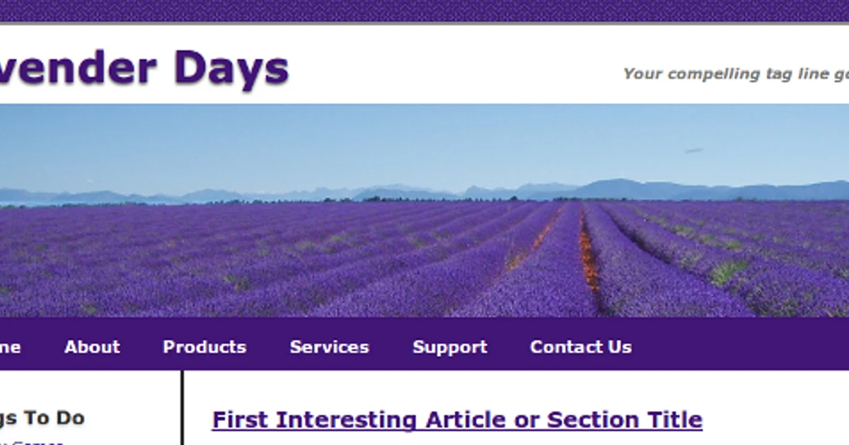 The Ultimate Guide To The LavenderDays HTML5 And CSS3 Template